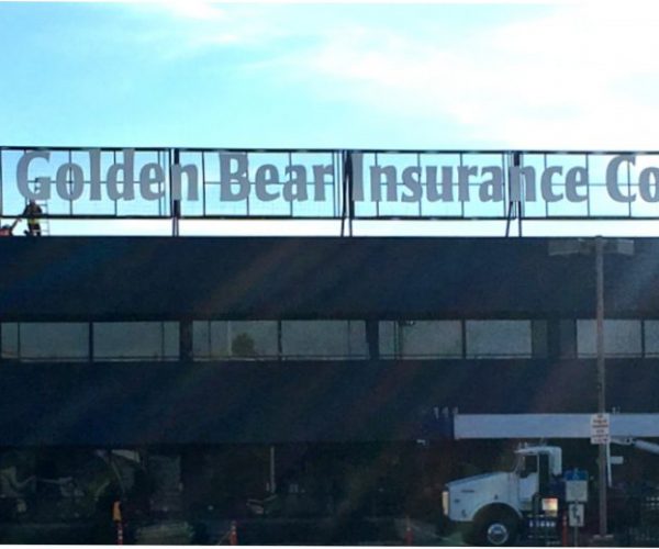 Rooftop Sign and Engineering for Golden Bear Insurance Co – Sign Designs